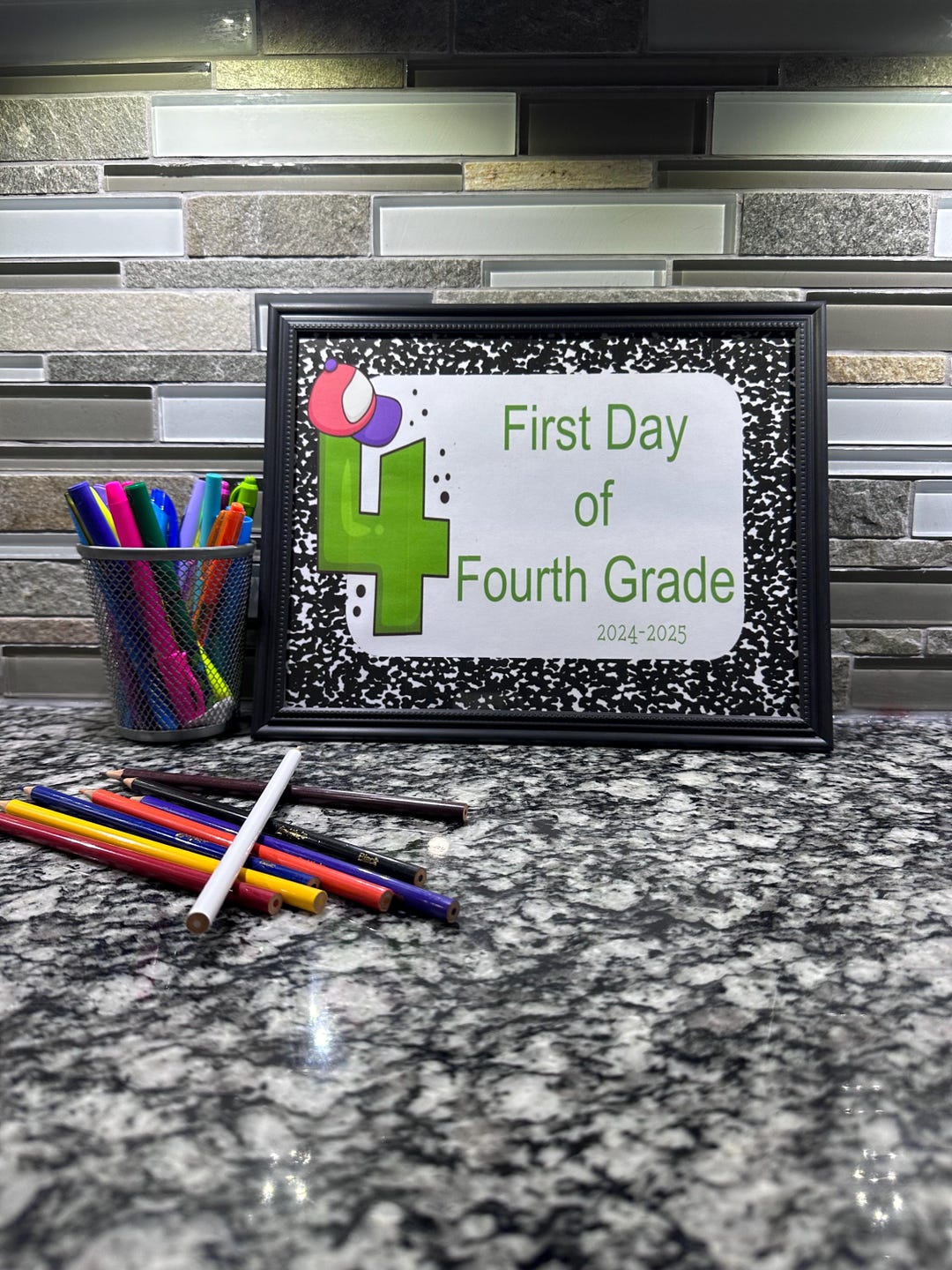 Back to School, First Day of Fourth Grade School 2024-2025 Teacher Door ...