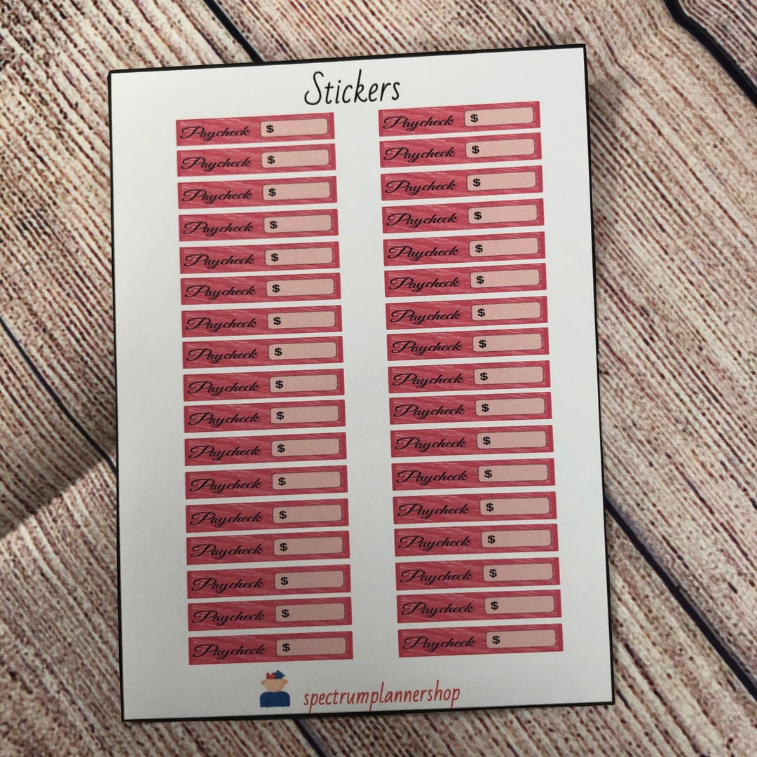 Gas Expense Stickers | Budget Planner Stickers | Financial Tracking ...