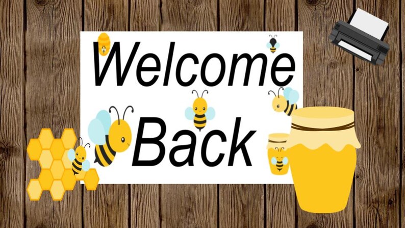 Summer Theme Welcome Back Sign | Classroom Door & Table Sign | Back to ...