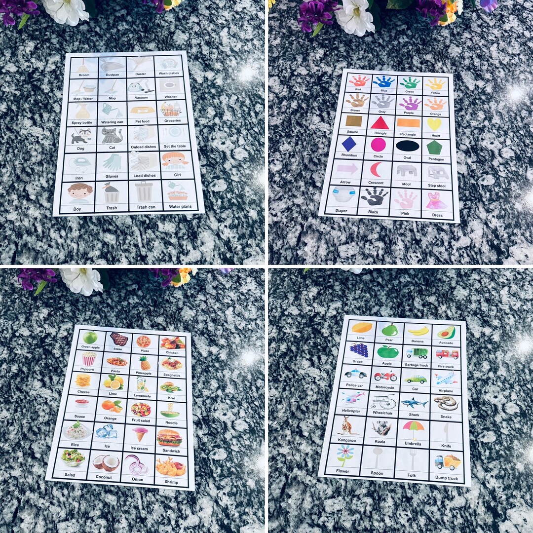 700 Picture Card for Communications Therapy Speech ABA Back to School ...