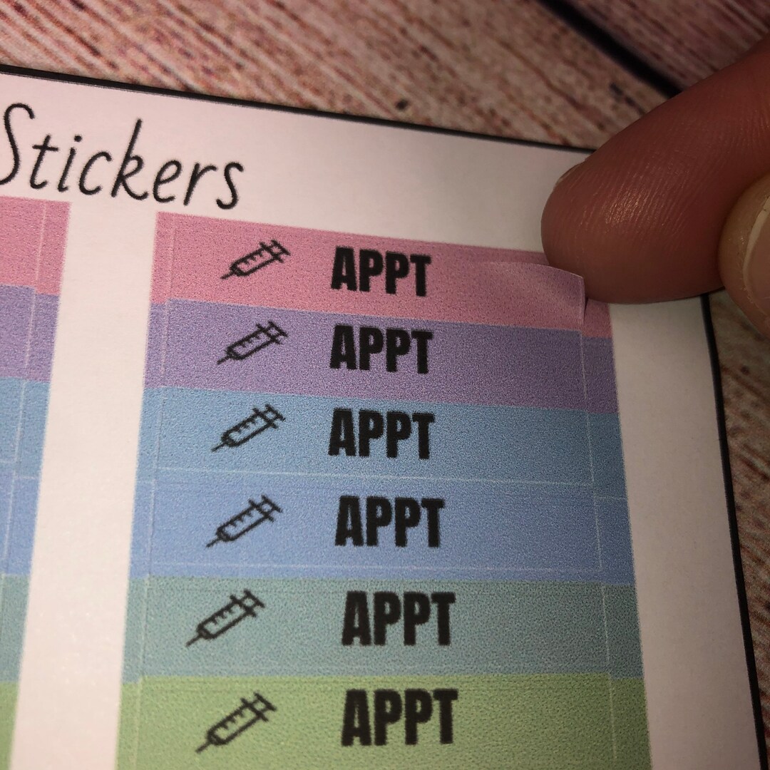 Appointments Stickers/ Appt Stickers /to Do Sticker/reminder Sticker ...