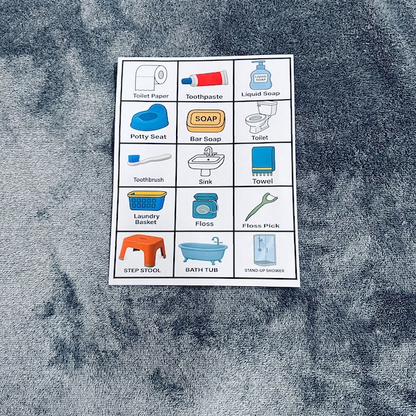 Bathroom Icon Pecs - Etsy