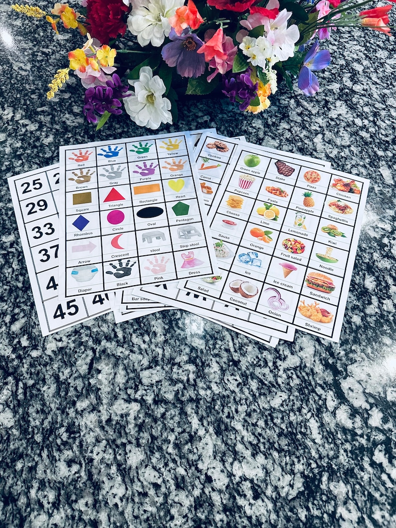 1,000 Pec, Kids Picture Card for Communications Therapy Speech ABA ...