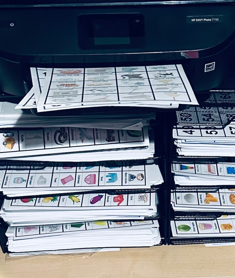 1,000 Pec, Kids Picture Card for Communications Therapy Speech ABA ...