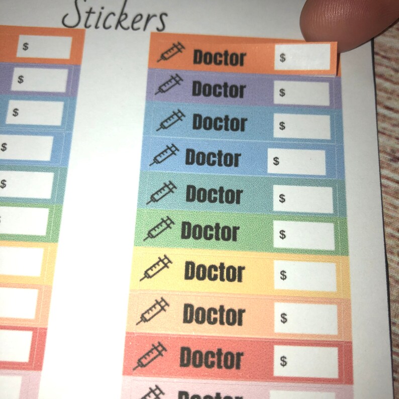 Doctor Stickers/ Appt Stickers /to Do Sticker/reminder Sticker ...