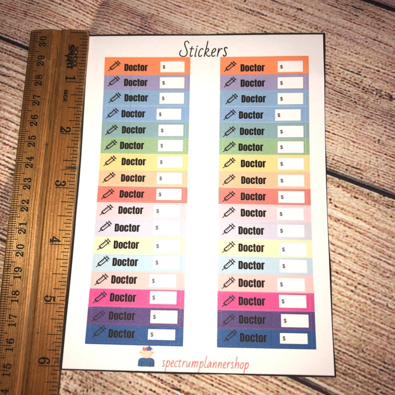 Doctor Stickers/ Appt Stickers /to Do Sticker/reminder Sticker ...