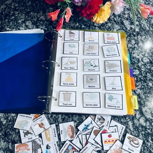 100 ABA Therapy Communications Icons Pictures Cards Speech Gift Teacher ...