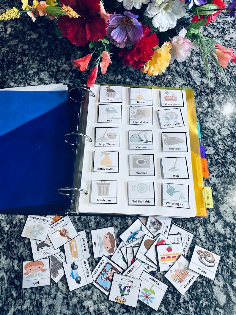 100 ABA Therapy Communications Icons Pictures Cards Speech Gift Teacher ...