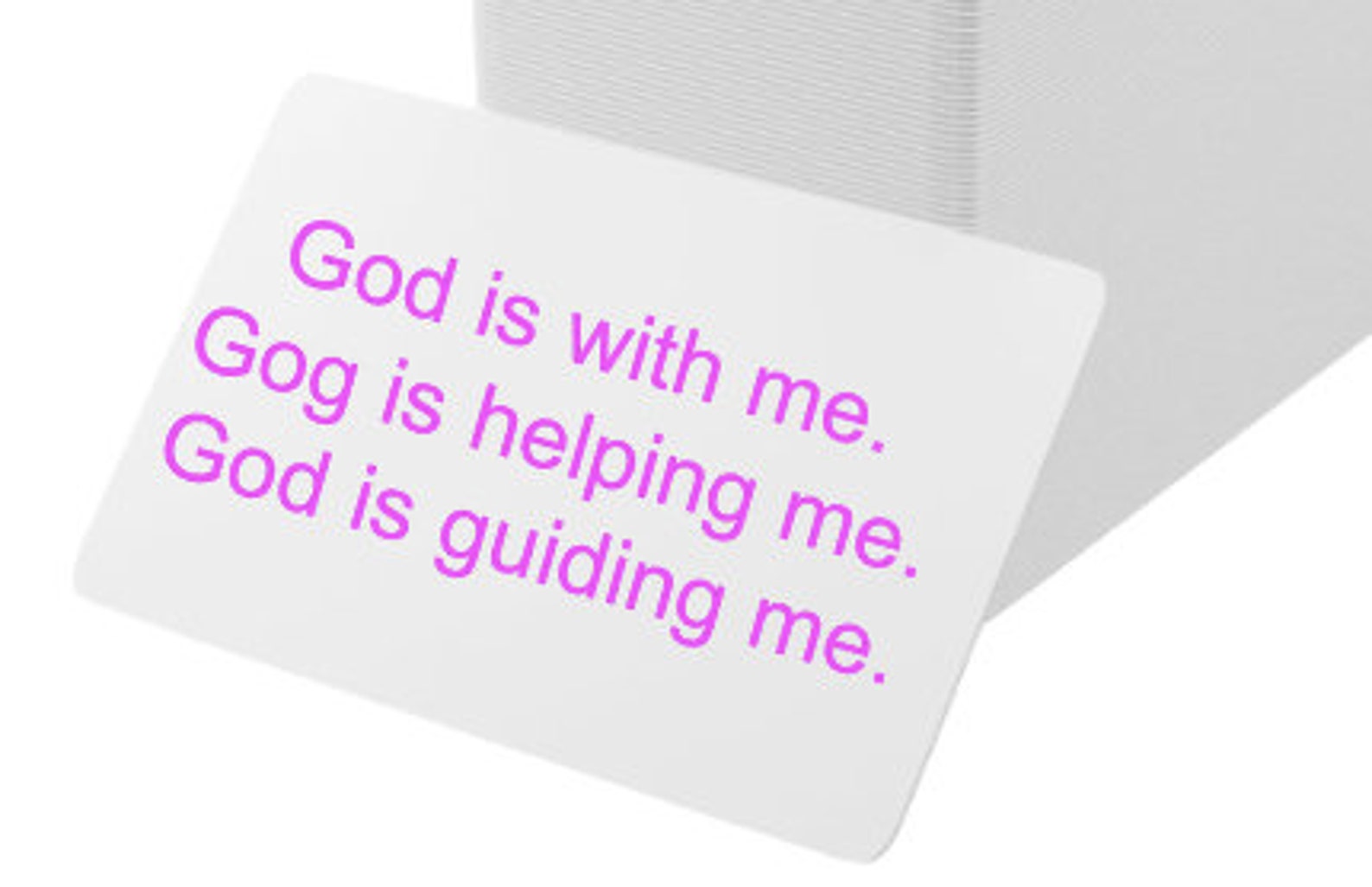 God Affirmations Vinyl Quote Wallet Insert 1 Cards Custom - Etsy