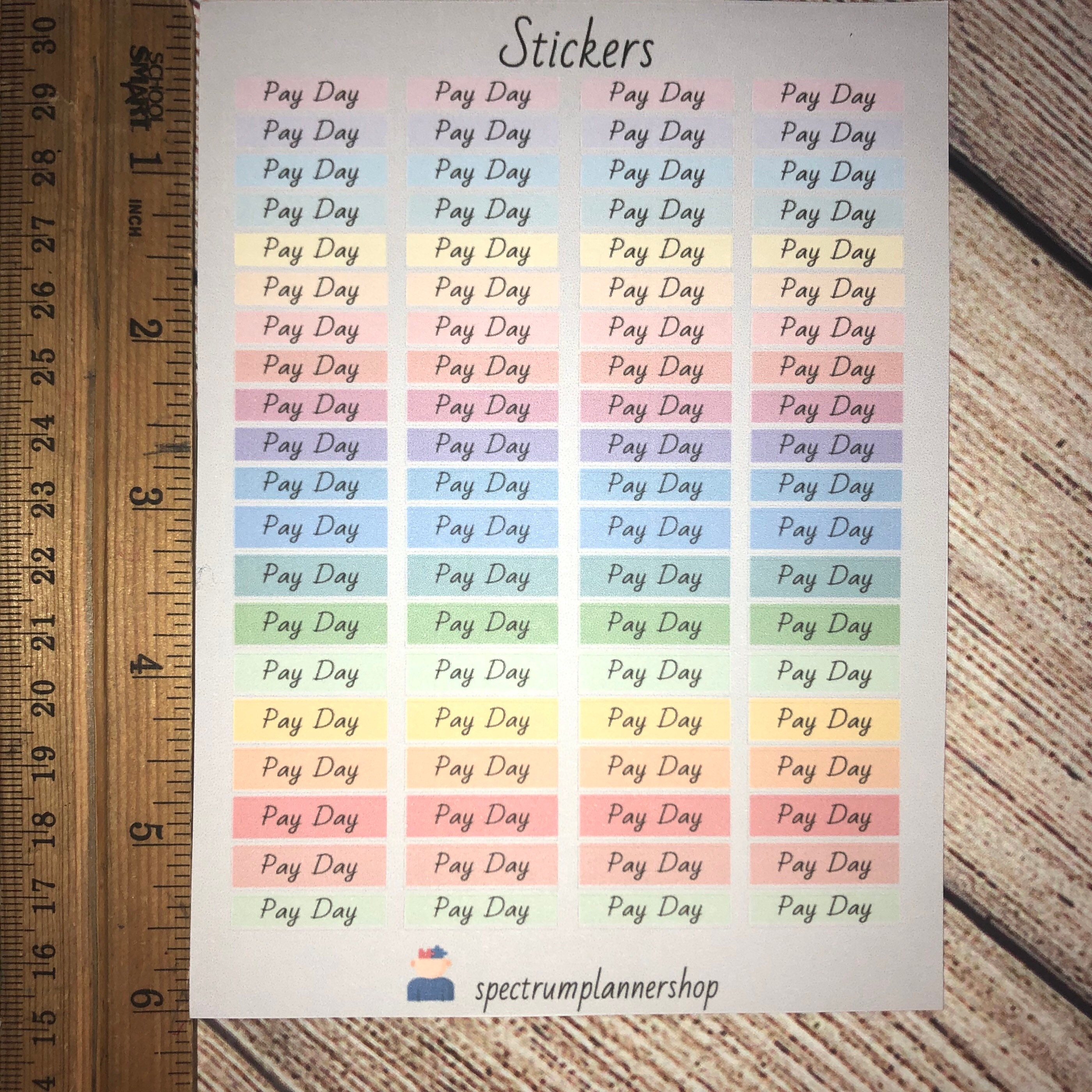 Payday Sticker/ Header Stickers /work Sticker/ Planner - Etsy