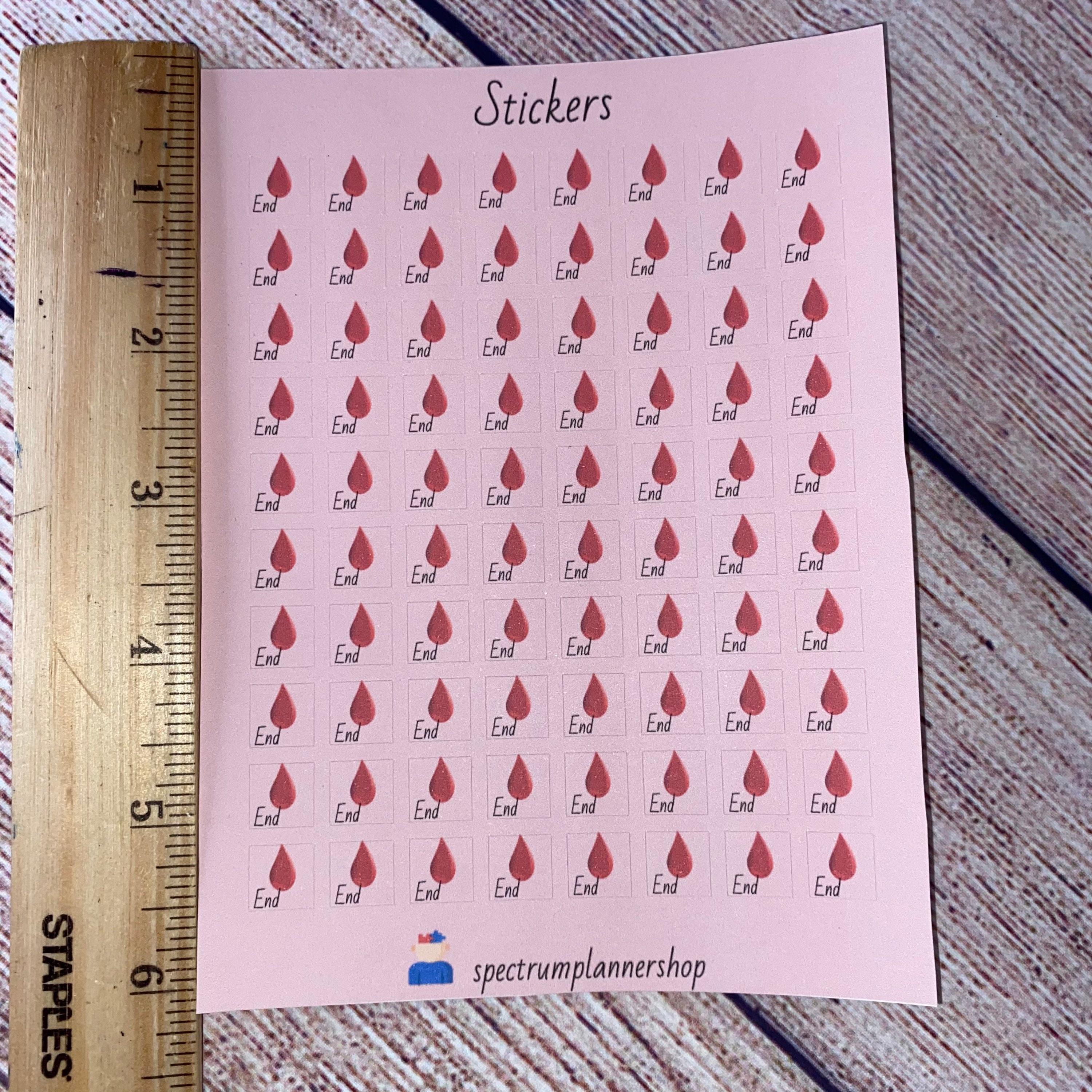 Menstrual Cycle Period Tracker Stickers Happy Stickers Kit 3 - Etsy