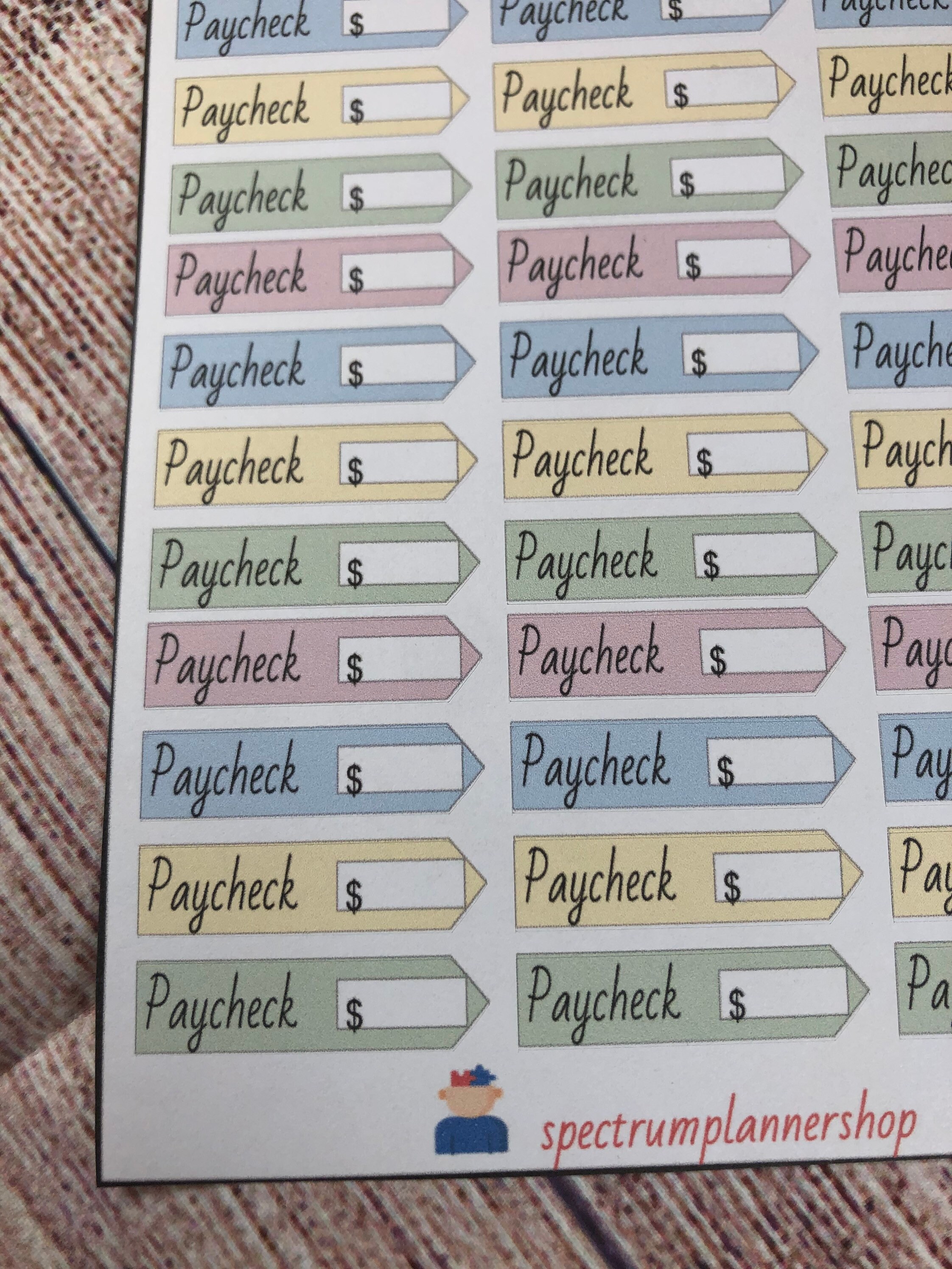 Paycheck Stickers | Expense Tracker Stickers | Budget Planner Stickers ...