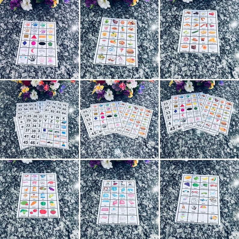 1,000 Pec, Kids Picture Card for Communications Therapy Speech ABA ...