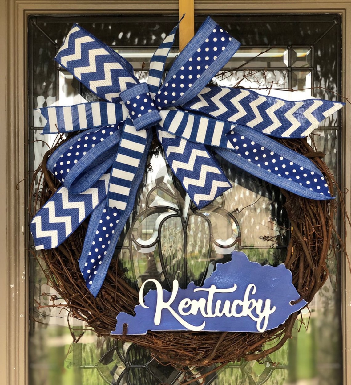Kentucky Wreath Grapevine Wreath | Etsy