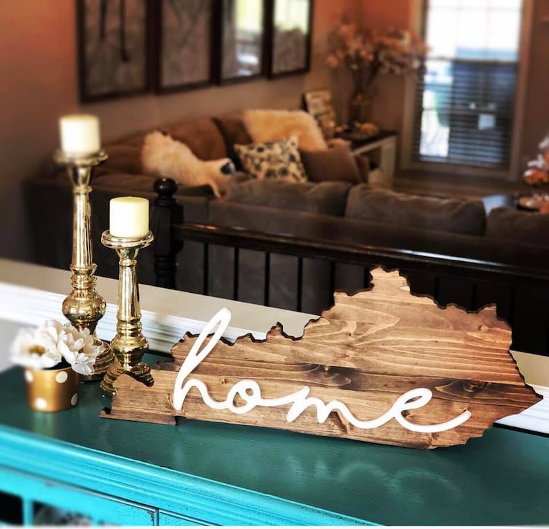 Pennsylvania Sign, Home Sign, Wood State - Etsy