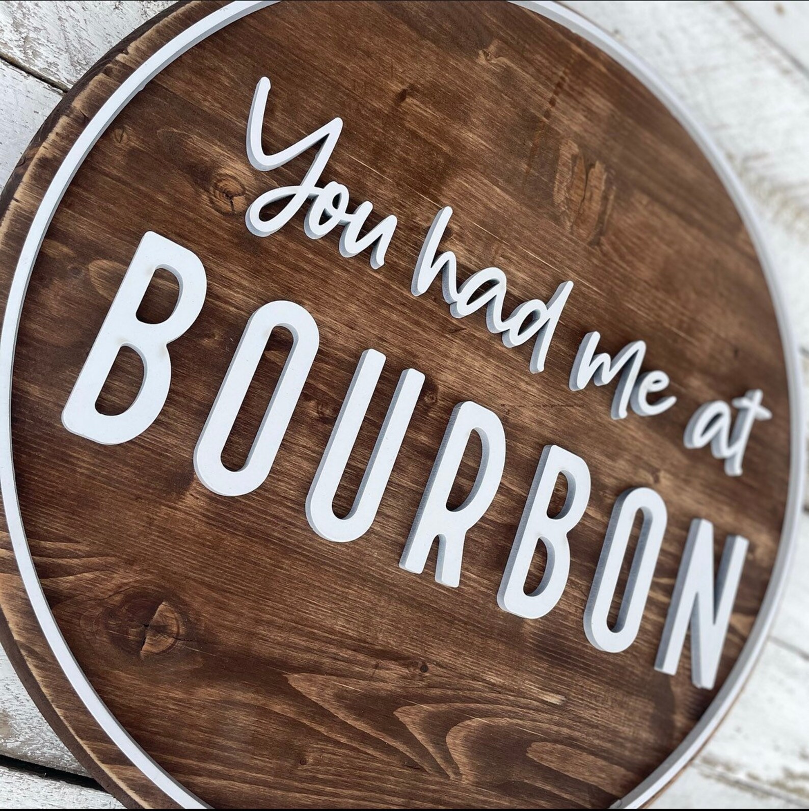 Bourbon Barrel Sign Barrel Bar Sign Kentucky - Etsy