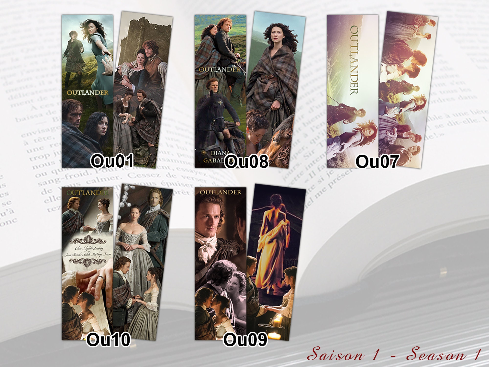 Outlander Bookmarks Bookmarks Scotland - Etsy UK