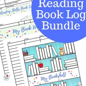 A Kid's Reading Log Bundle by Mythreereaders - Etsy