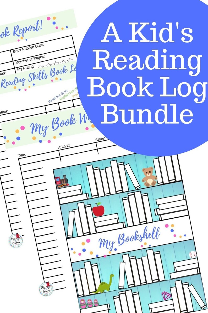 A Kid's Reading Log Bundle by Mythreereaders - Etsy