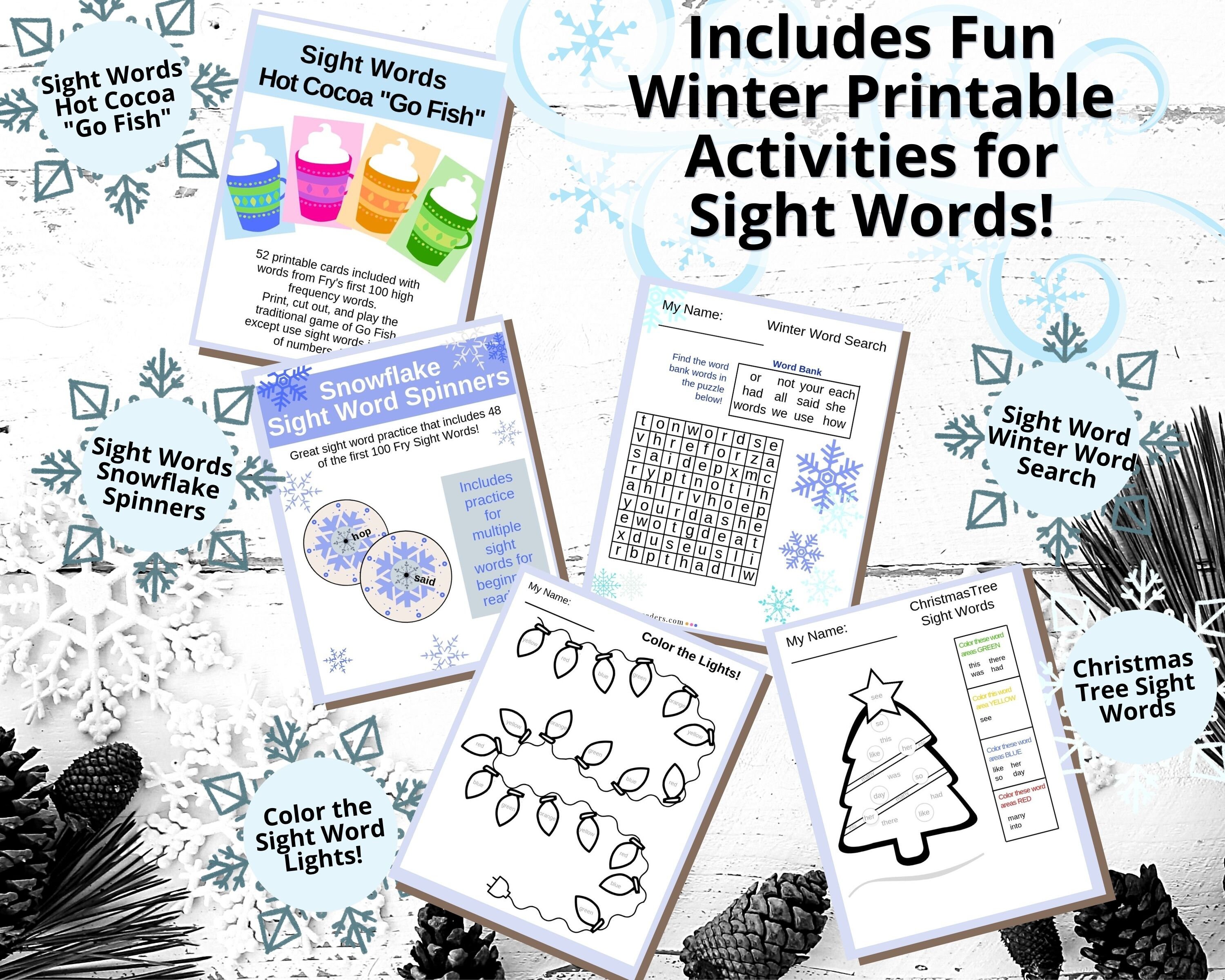 Winter Printables for Kids & Digital - Winter Printable Activities With ...
