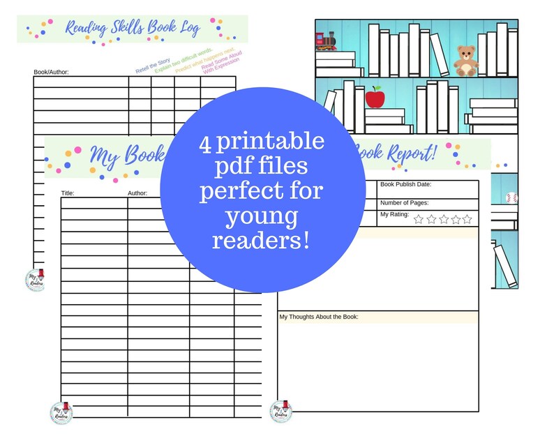 A Kid's Reading Log Bundle by Mythreereaders - Etsy