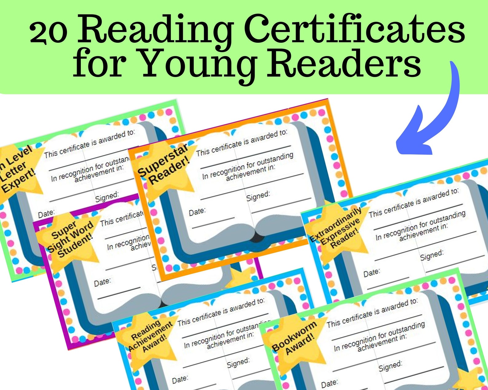 20 Reading Certificates to Encourage Beginning Readers in All Reading ...