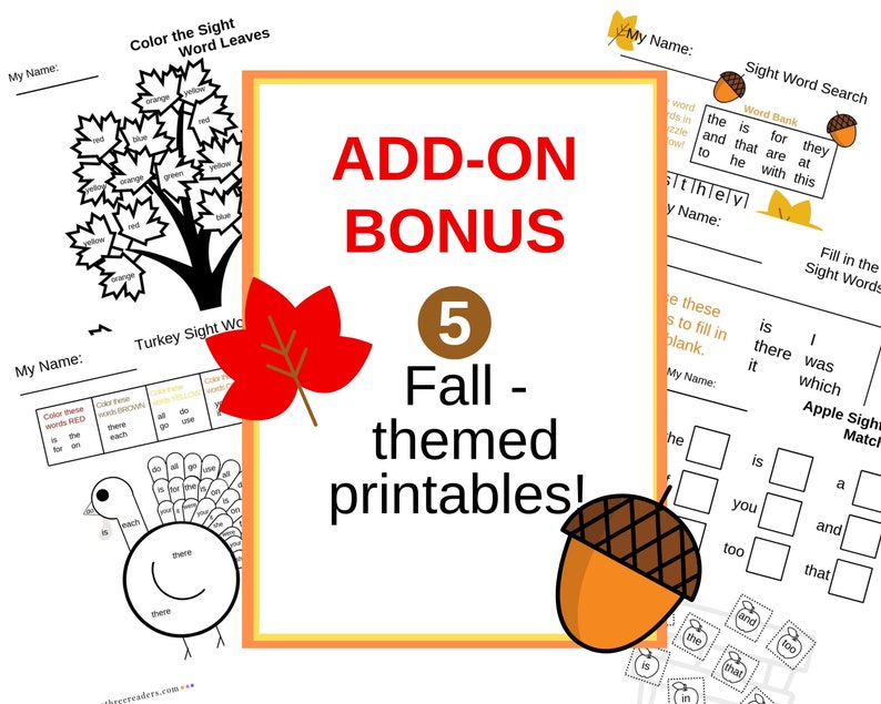 Super Sight Words Activity & Games Bundle (plus Fall, Winter and ...