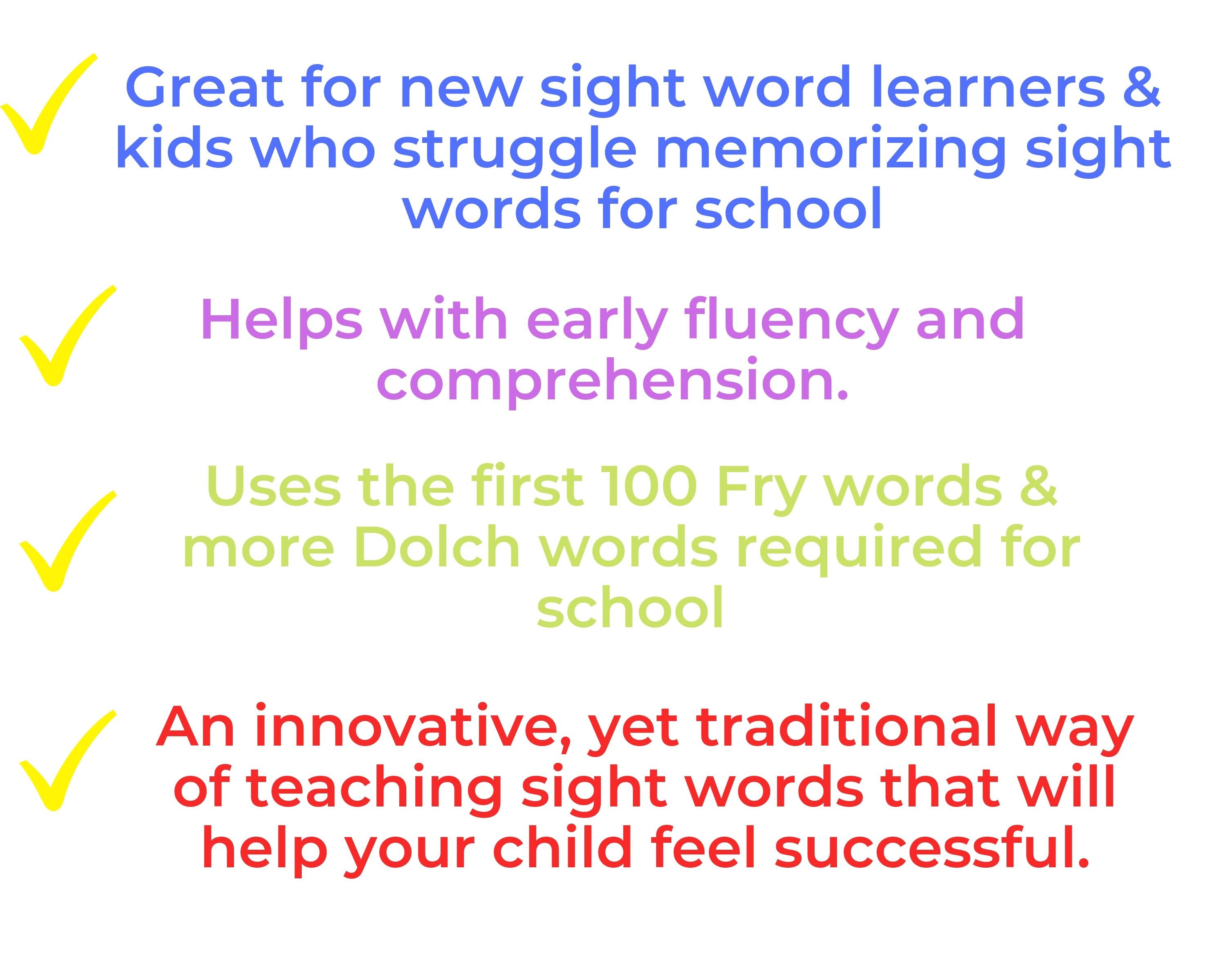 Sight Words Made Simple - A Printable Workbook of 56 Short Daily ...