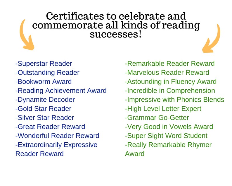 20 Reading Certificates to Encourage Beginning Readers in All Reading ...