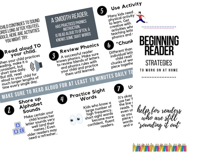 Printable Reading Brochures for Beginning & Struggling Readers ...