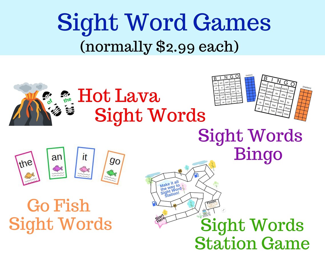 Beginning Reader Bundle - Over 200 Printable Pages Included! - Etsy