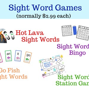 Beginning Reader Bundle - Over 200 Printable Pages Included! - Etsy