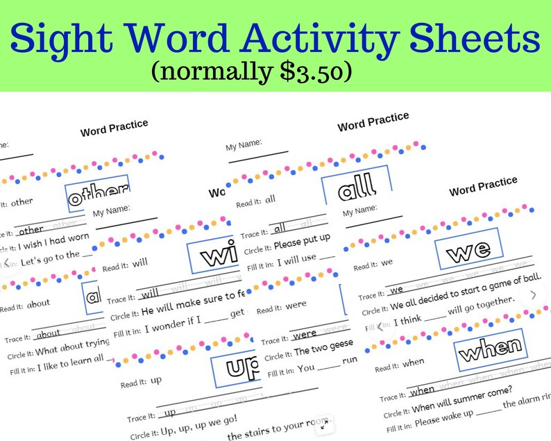 Beginning Reader Bundle - Over 200 Printable Pages Included! - Etsy