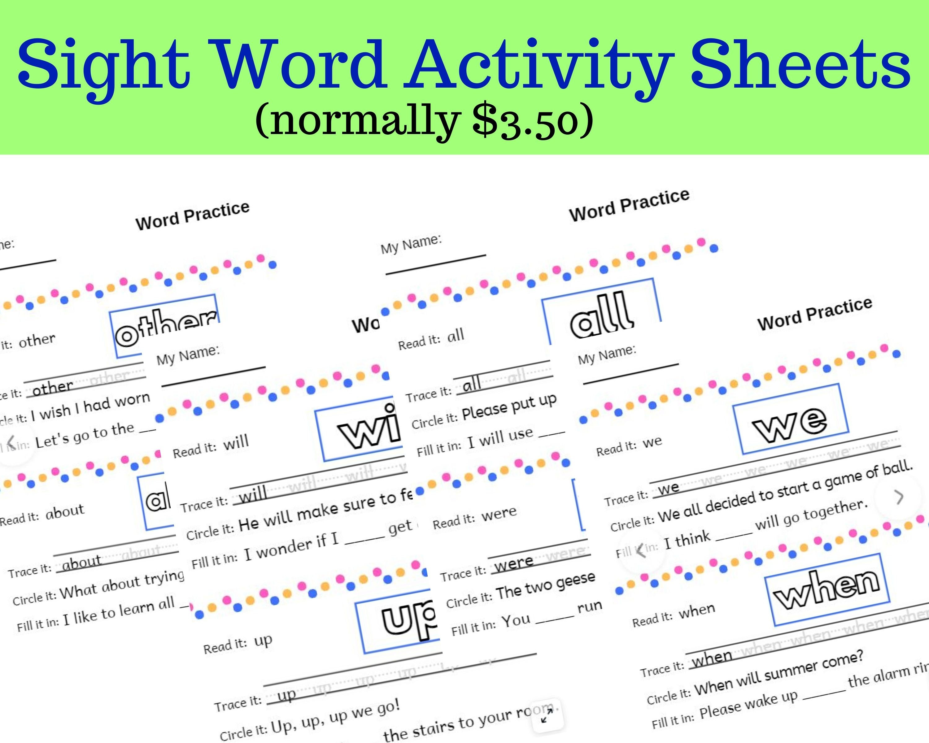 Beginning Reader Bundle - Over 200 Printable Pages Included! - Etsy