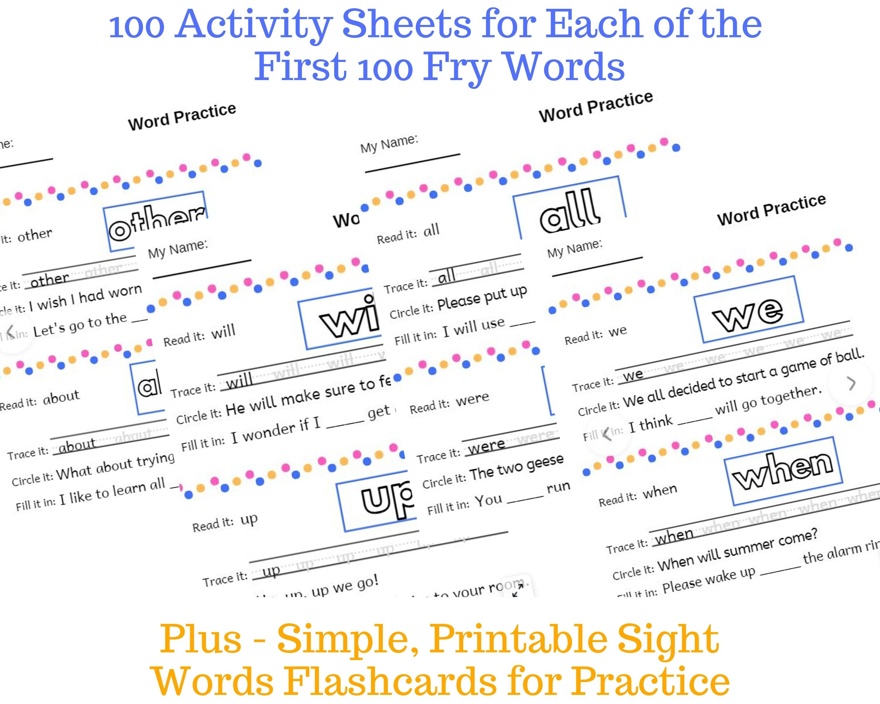 Super Sight Words Activity & Games Bundle (plus Fall, Winter and ...