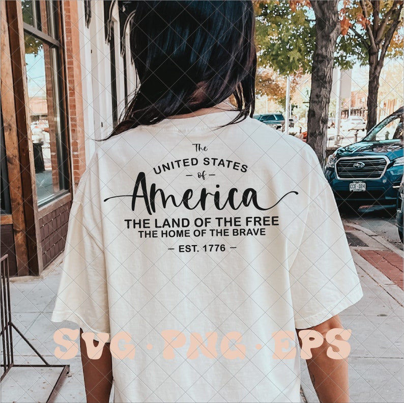 The United States of America SVG United States Svg Trendy - Etsy