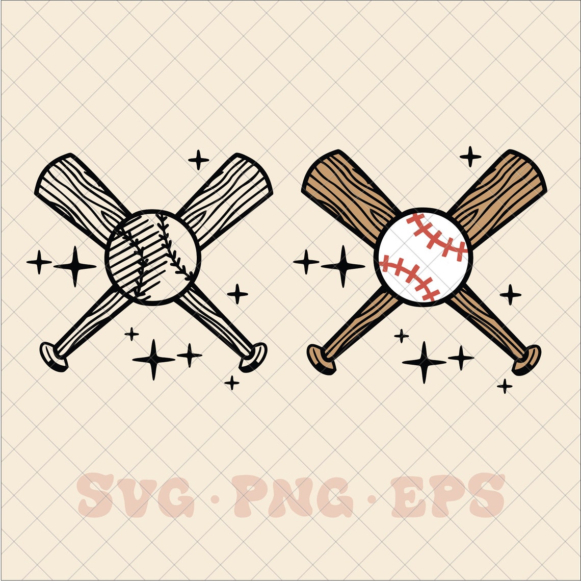 Baseball and Bat Svg Baseball Svg Baseball Trendy Baseball - Etsy