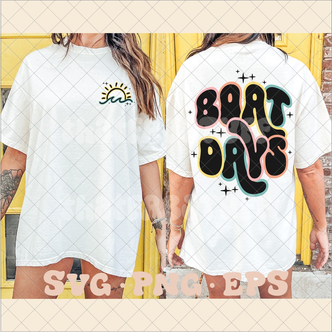 Boat Days SVG, Boat Days Png, Trendy Summer Svg, Trendy Lake Svg, on ...
