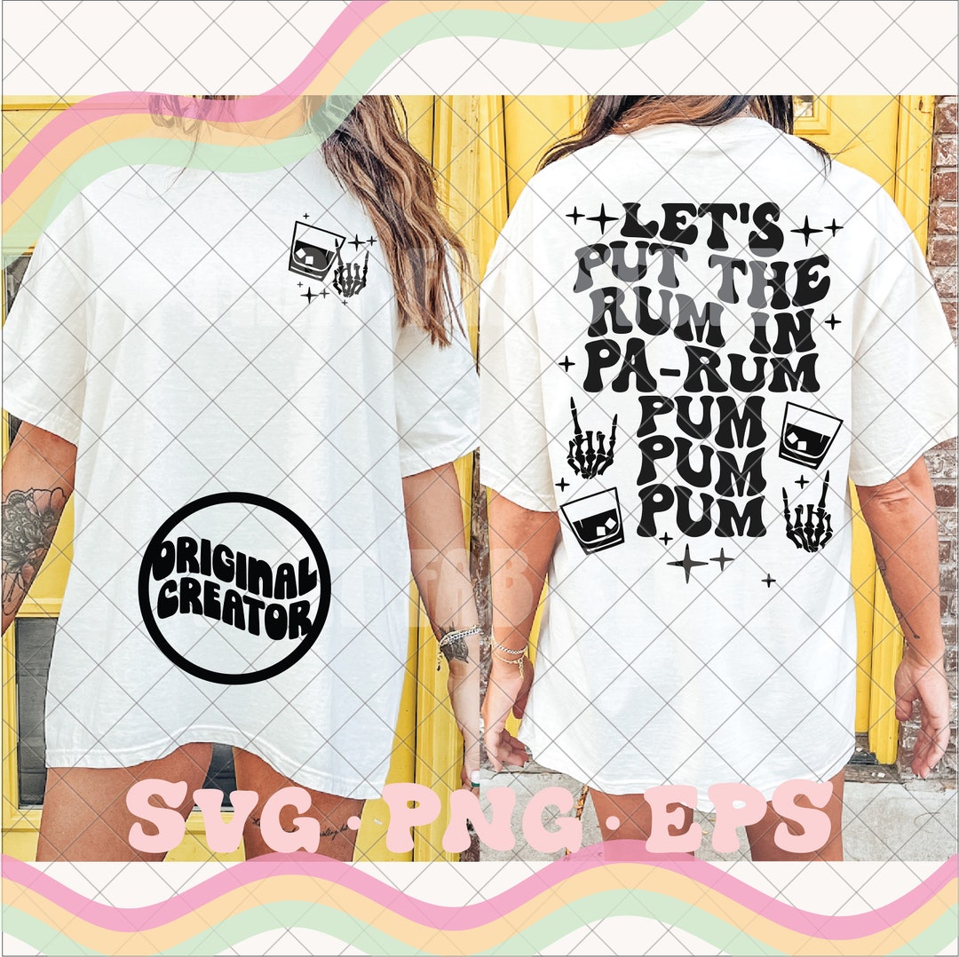 Lets Put the Rum in Pa-rum Pum Pum Pum Svg, Christmas Svg, Christmas ...