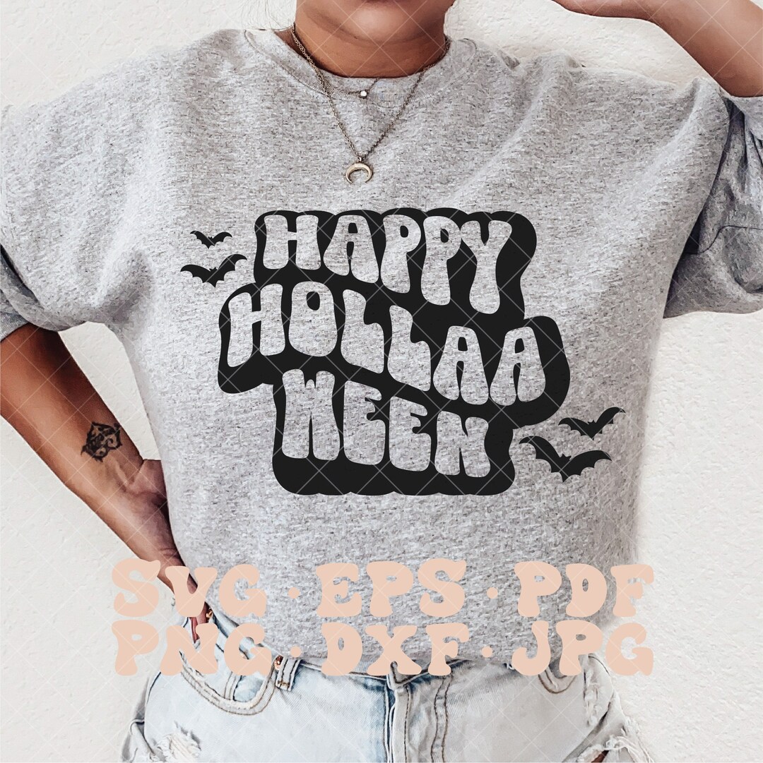 Happy Holla Ween SVG, Halloween Svg, Ghost Svg, Happy Halloween Svg ...