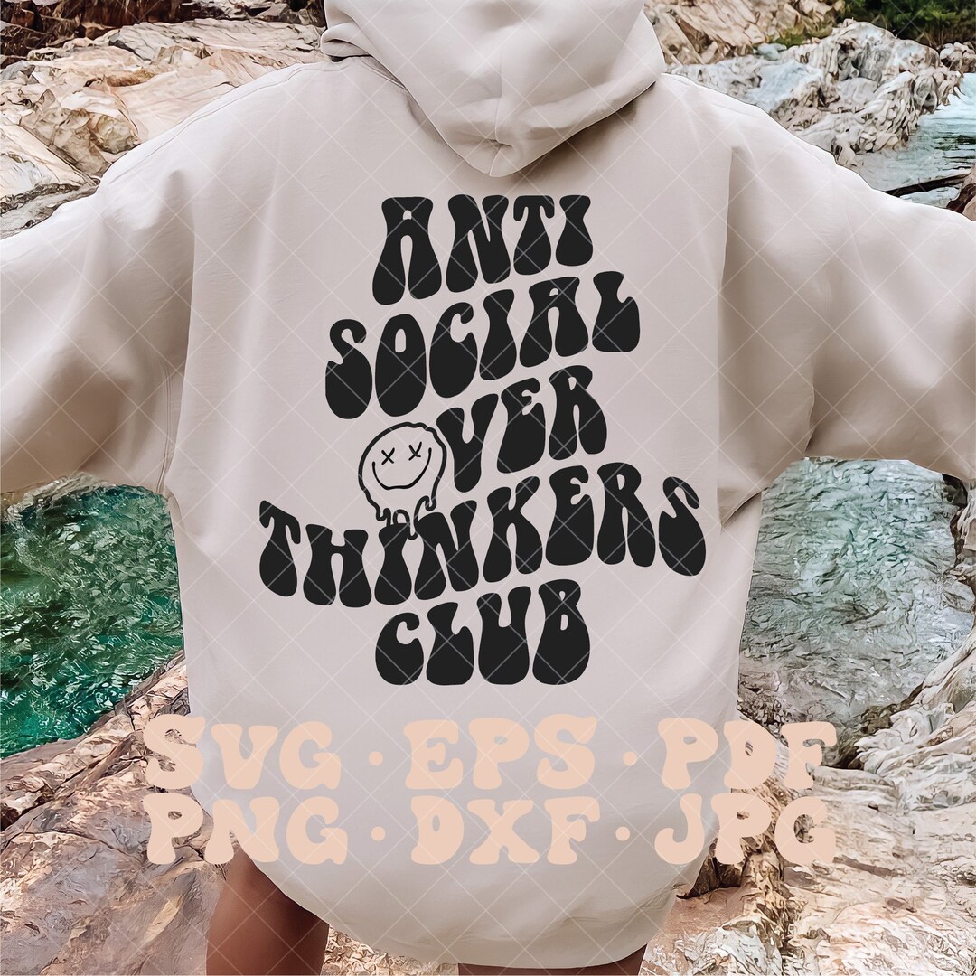 Anti Social Over Thinkers Club Svg, Anti Social Social Club Svg ...