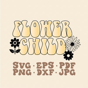 Flower Child SVG | Retro Kids Svg | Flower Child Png | Retro Girls Svg ...