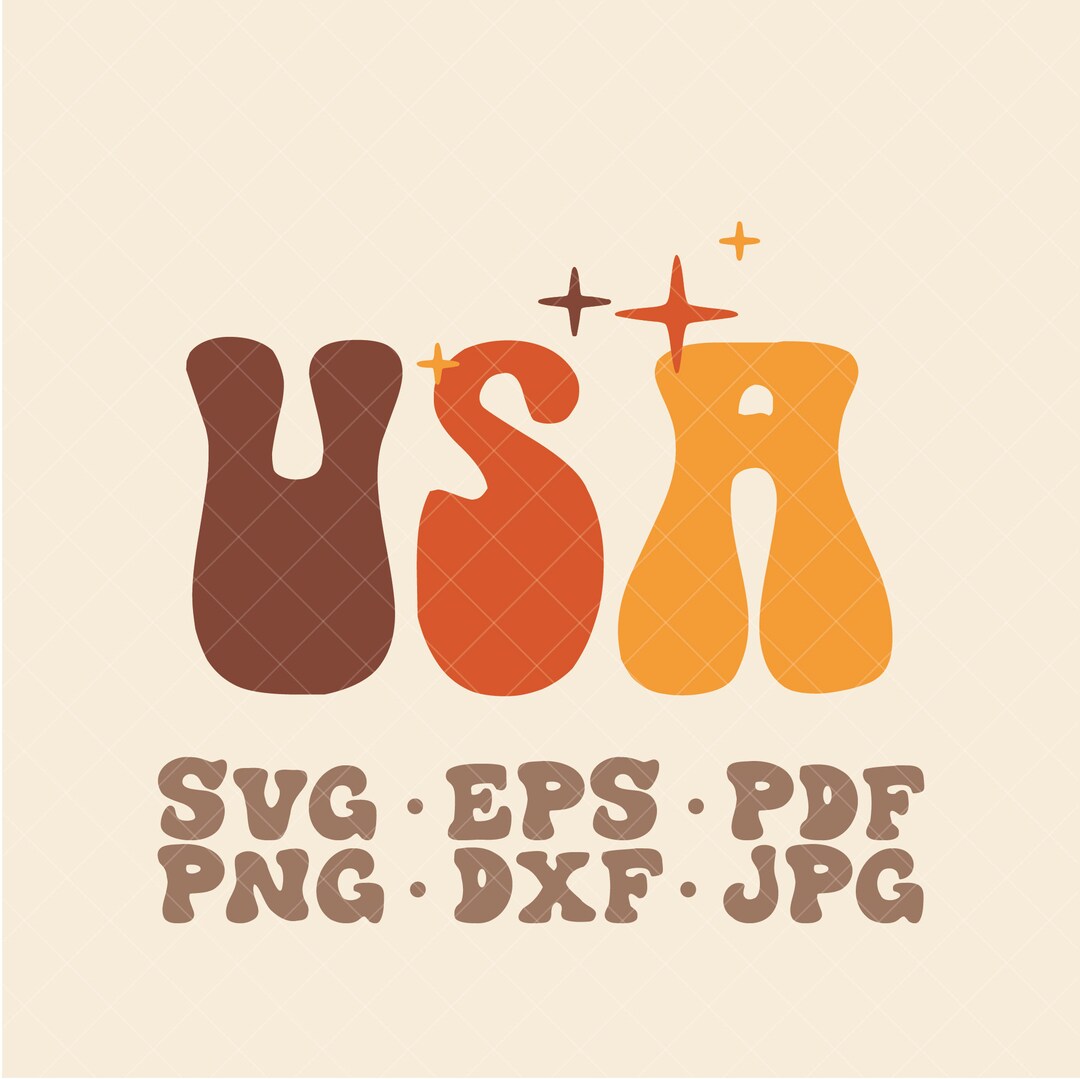 USA SVG | Fourth of July Svg | Retro Patriotic Svg | Retro 4th of July ...