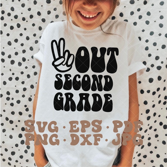 Peace Out Second Grade SVG Kids School Svg Last Day of | Etsy