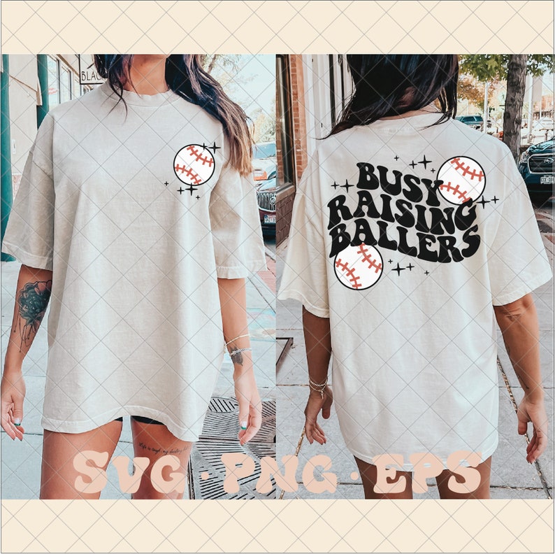 Busy Raising Ballers Svg Busy Raising Ballers Png Baseball - Etsy