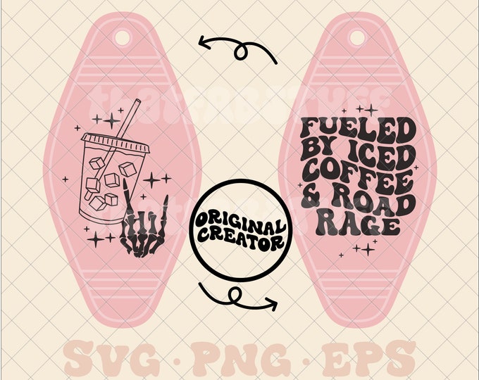 Fueled by Iced Coffee and Road Rage Svg, Road Rage Svg, Road Rage Png ...