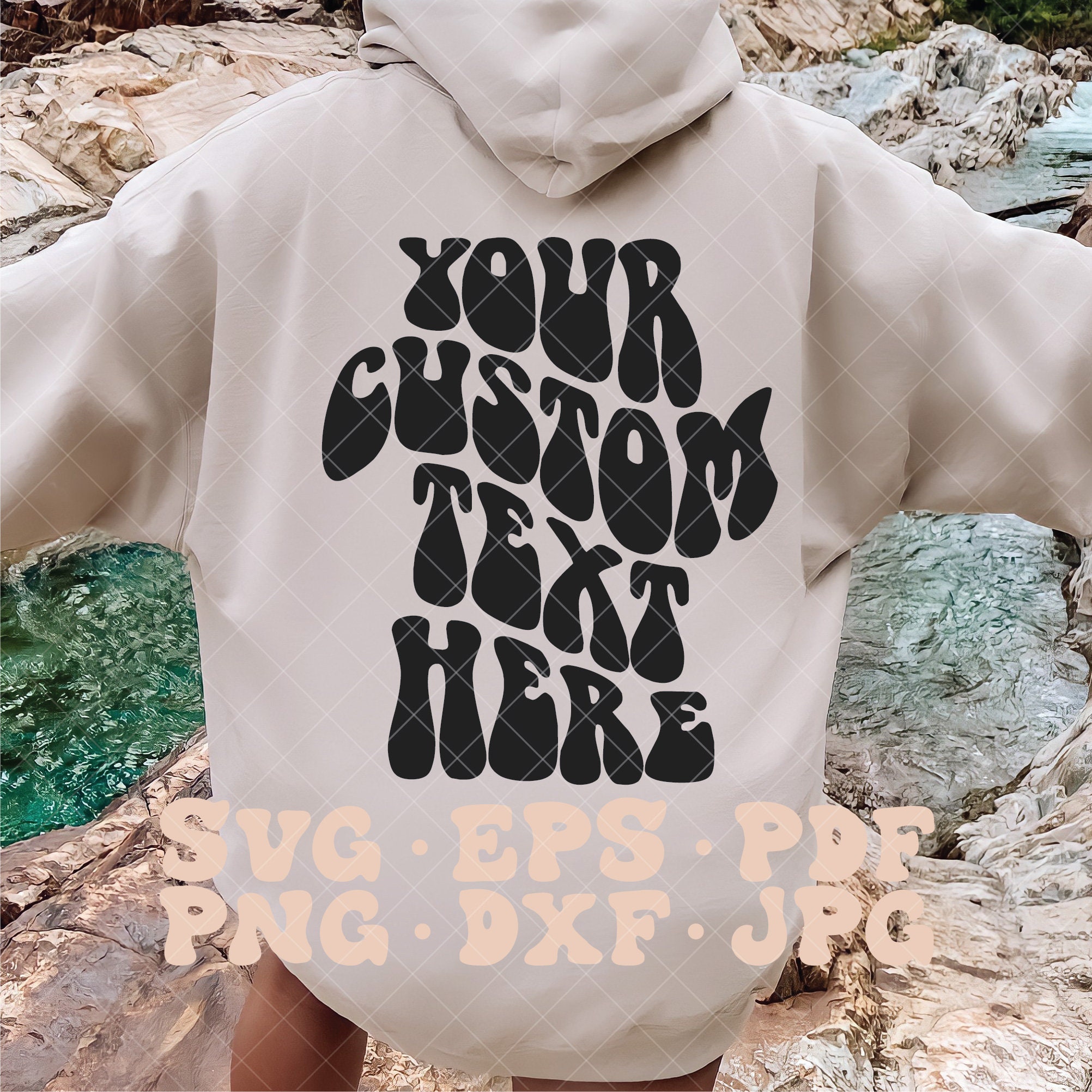 Custom Wavy Text Svg Custom Wavy Letters Svg Custom Wavy - Etsy Canada