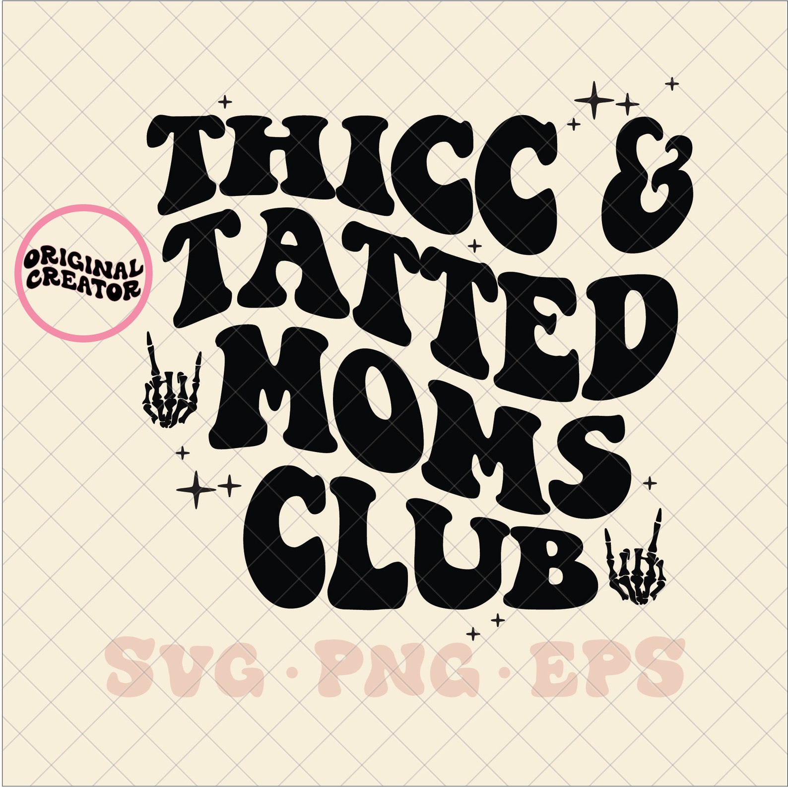 Thicc and Tatted Moms Club SVG Thicc Moms Club Svg Tatted - Etsy