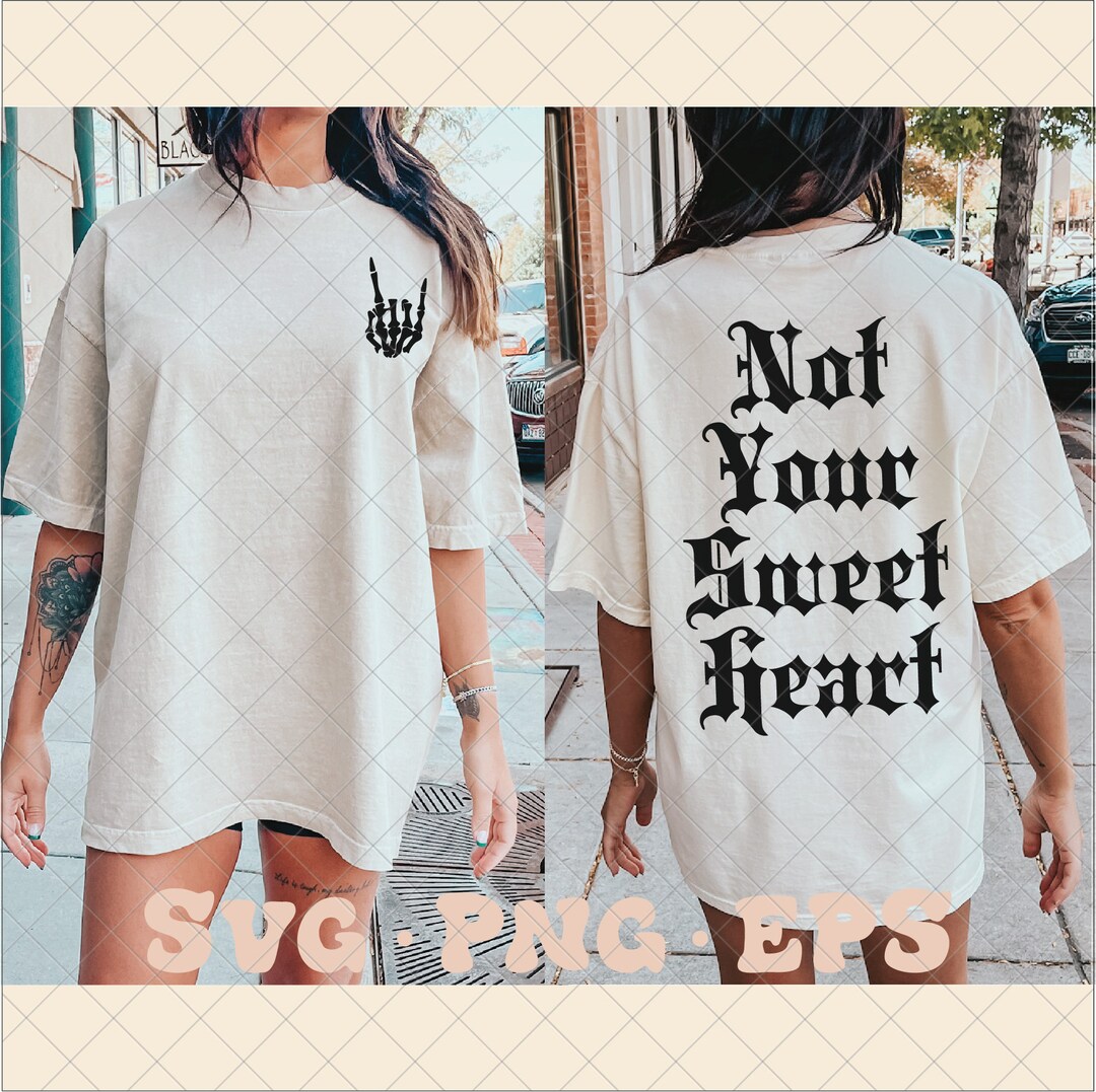 Not Your Sweetheart Svg, Trendy Valentines Day Svg, Not Your Babe Svg ...