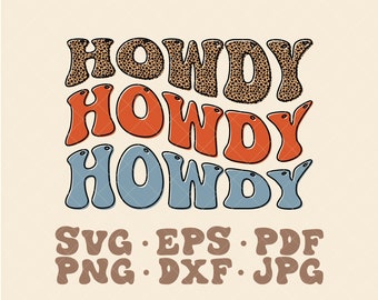 Howdy Svg Western Boho Svg Retro Western Svg Howdy Png Western ...